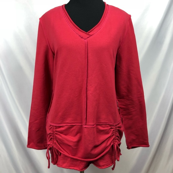 neon buddha | Tops | Neon Buddha V Neck Raw Rolled Edge Sweatshirtyoga ...
